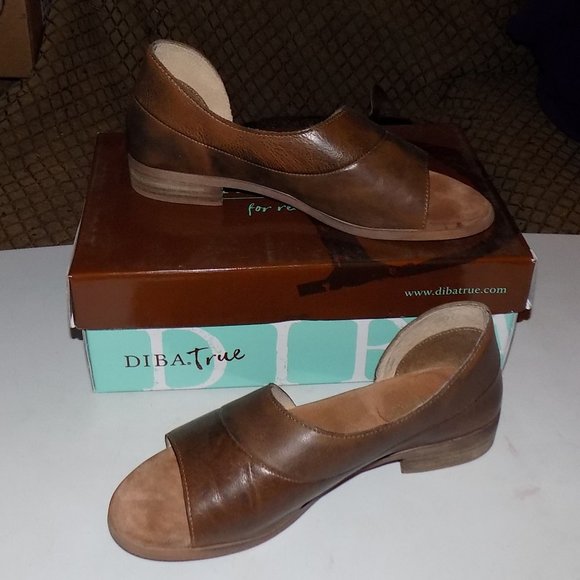 Diba | Shoes | Diba True Derby City Cognac Leather Dorsays Us9 | Poshmark